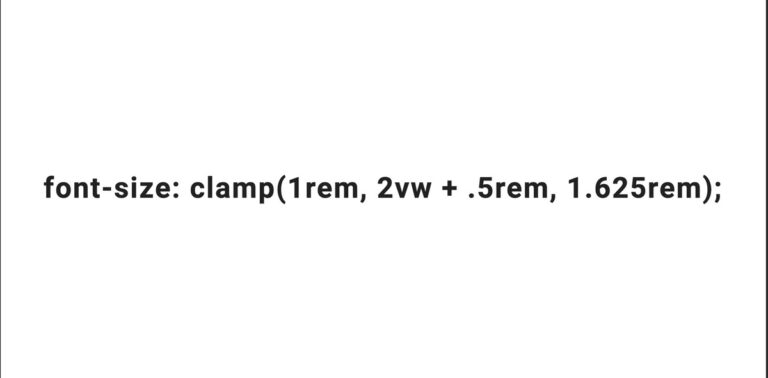 【CSS】vw+remとclamp関数を使ってfont-sizeを可変する方法